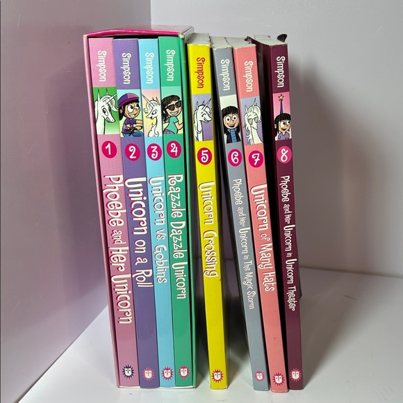 Other | Phoebe And Her Unicorn By Dana Simpson Book Set Of 8 Comic ...